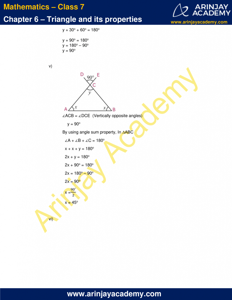 NCERT Solutions for Class 7 Maths Chapter 6 - Triangle and its properties