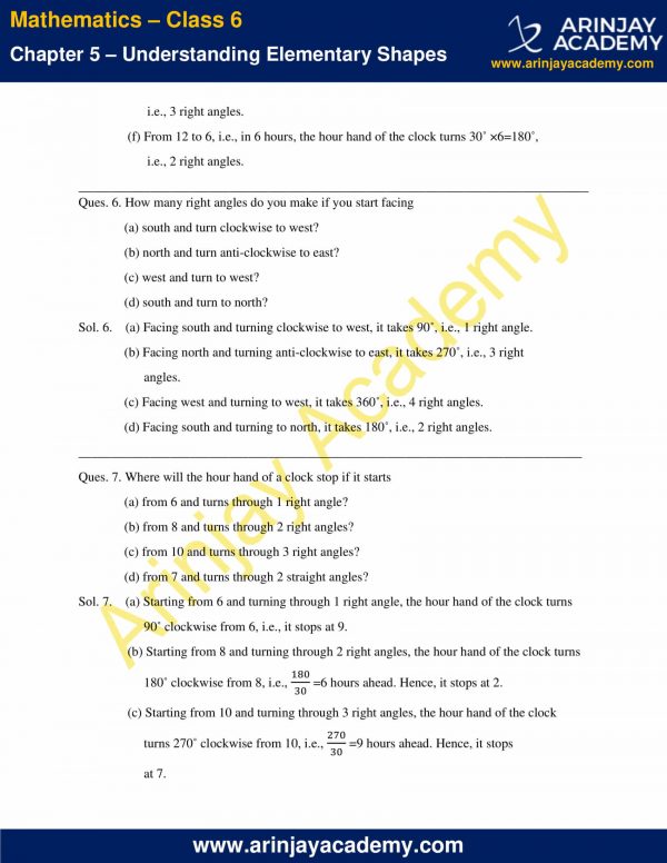 NCERT Solutions for Class 6 Maths Chapter 5 - Download PDF