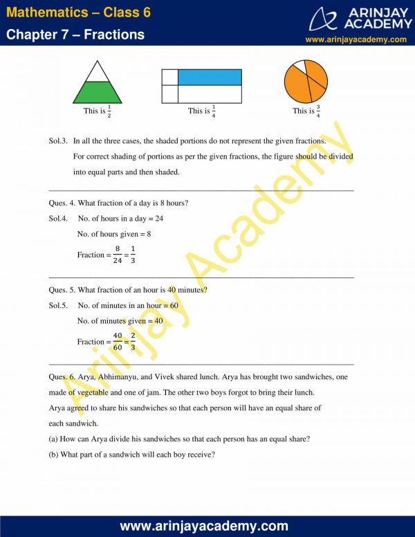 NCERT Solutions for Class 6 Maths Chapter 7 - Download PDF