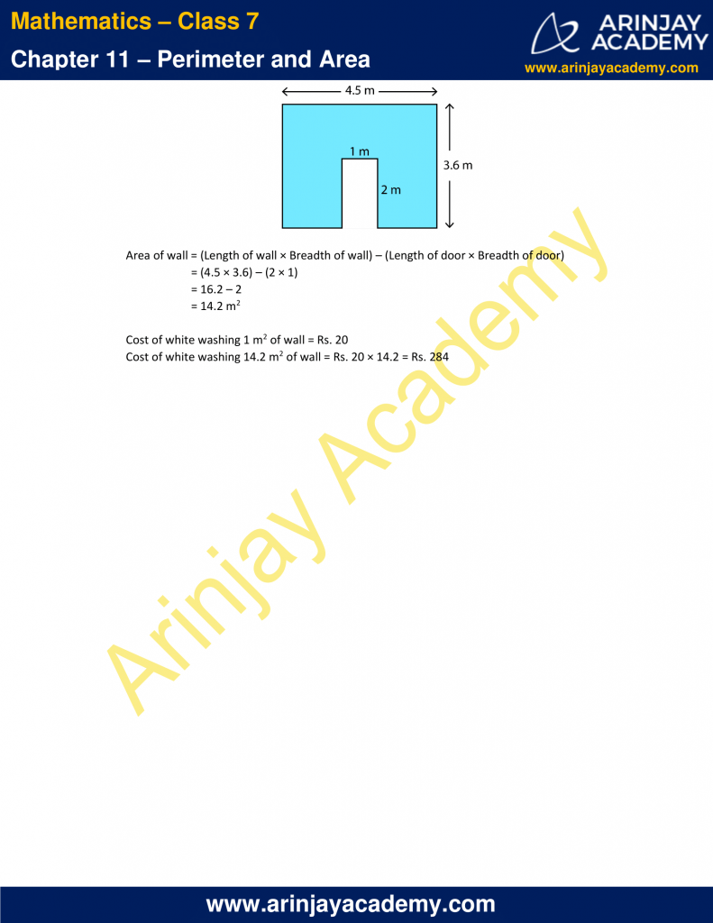 NCERT Solutions for Class 7 Maths Chapter 11 - Perimeter and Area