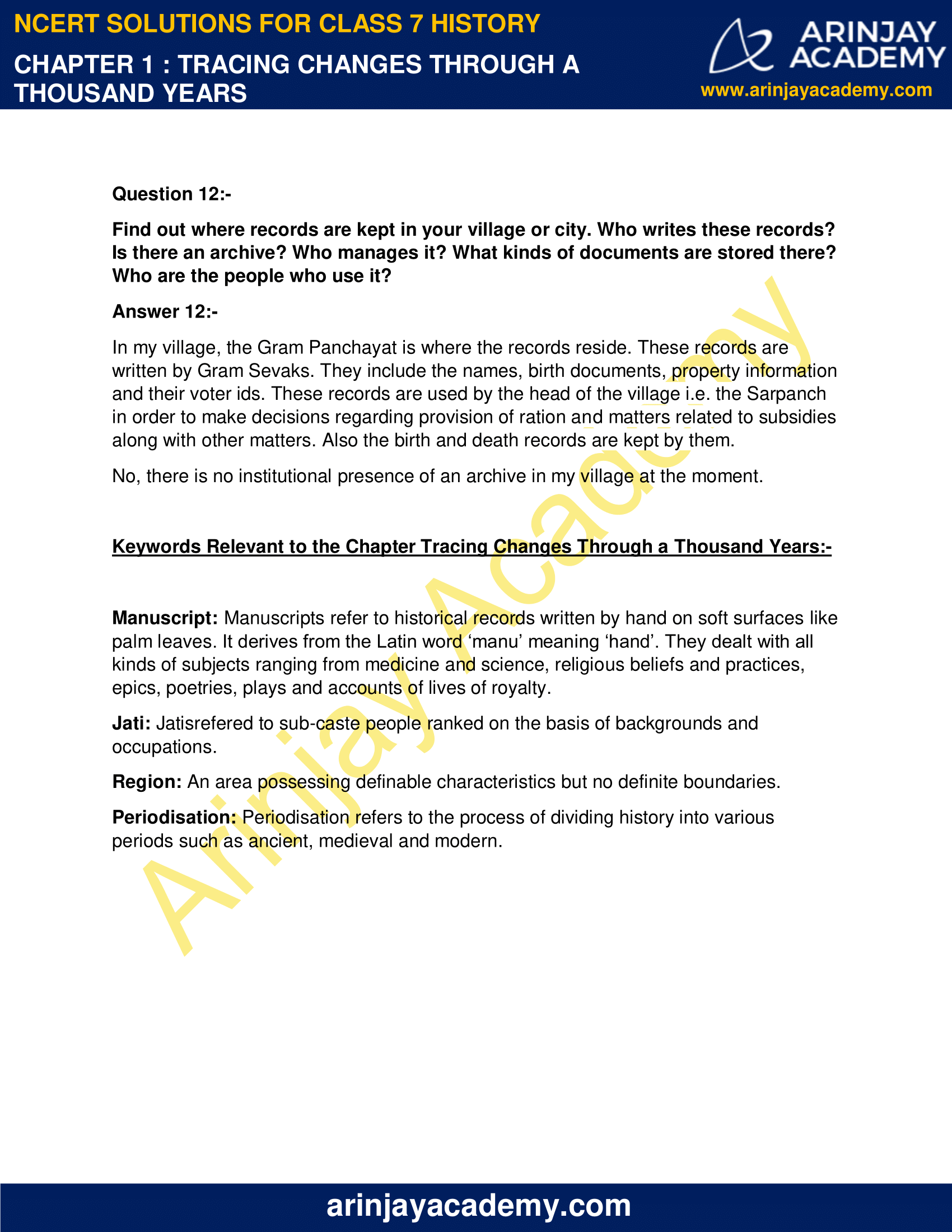 Ncert Solutions For Class 7 History Chapter 1 Photos Ncert Solutions For Class 7 History Chapter 1 Photos