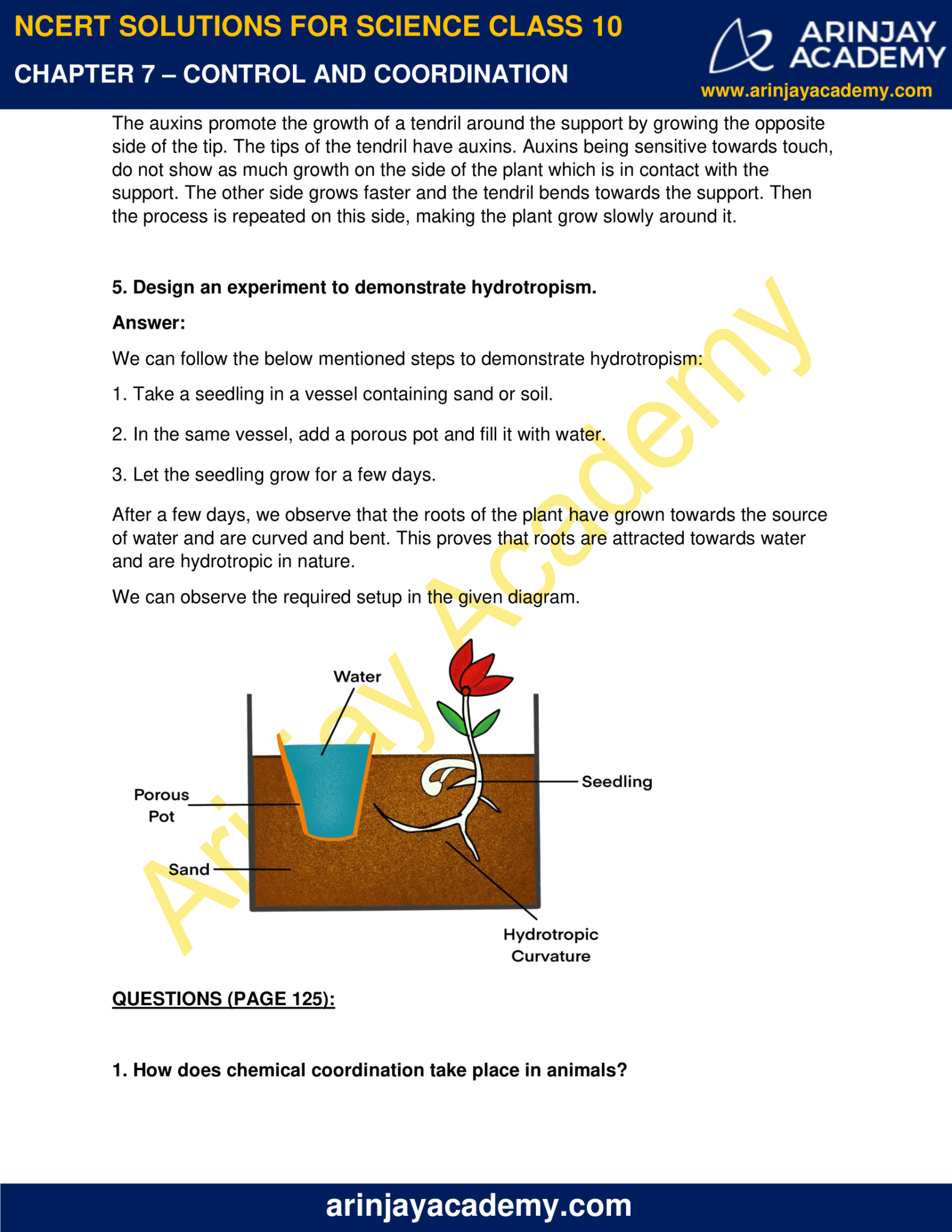 NCERT Solutions For Class 10 Science Chapter 7 Arinjay Academy NCERT Solutions For Class 10 Science Chapter 7 Arinjay Academy